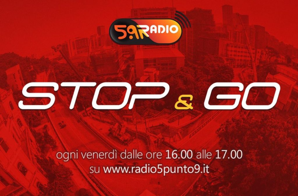 “Stop&Go” live venerdì 15 novembre alle ore 16:00 su Radio 5.9