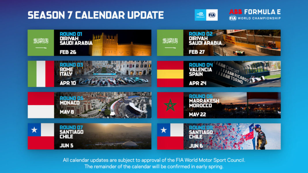 Formula E | Aggiornato il calendario 2020/21. Per ora ci sono 8 tappe