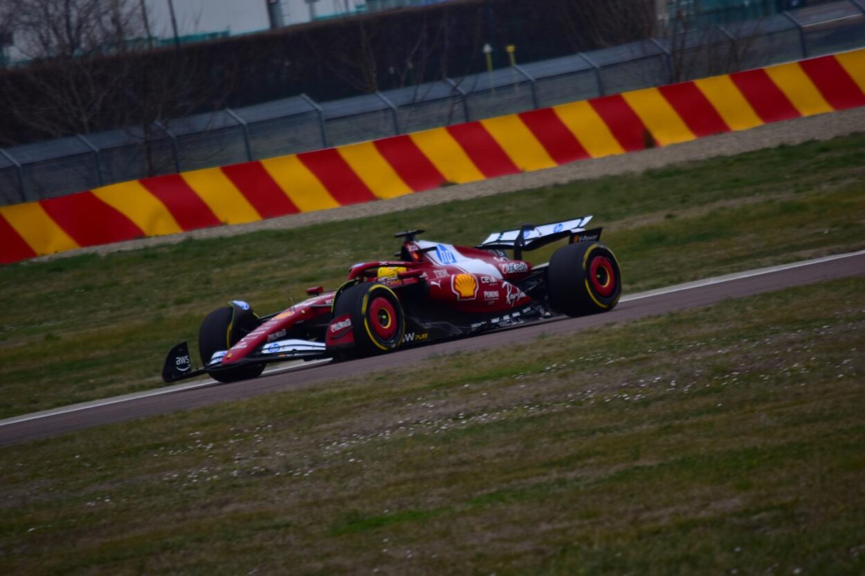 F1 | Ferrari SF-25, iniziato il turno di Lewis Hamilton a Fiorano